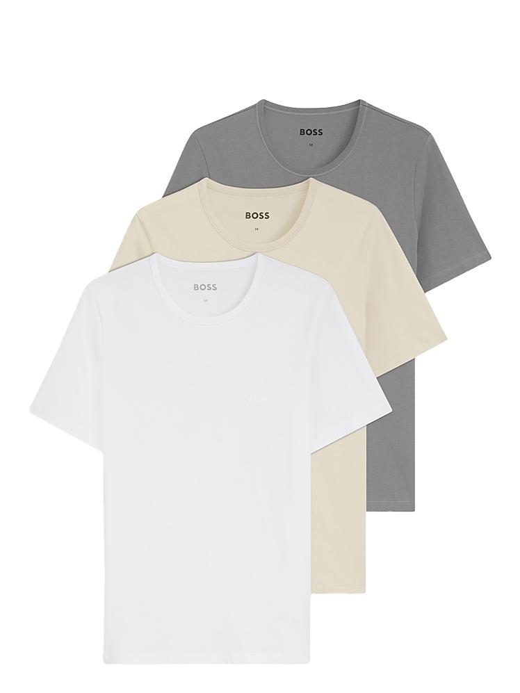 BOSS classic crewneck cotton t-shirts, pack of 3